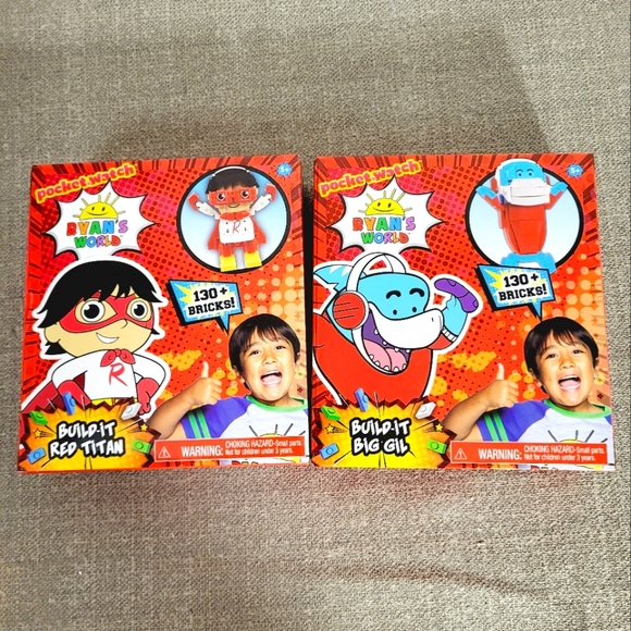 Toys | Ryans World Building Bricks Sets Big Gil Red Titan | Poshmark